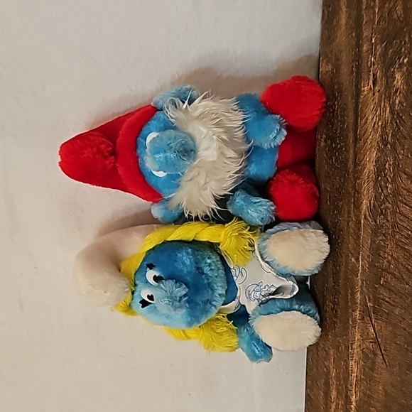 The Smurfs | Toys | Vintage Smurf Plushie Set | Poshmark